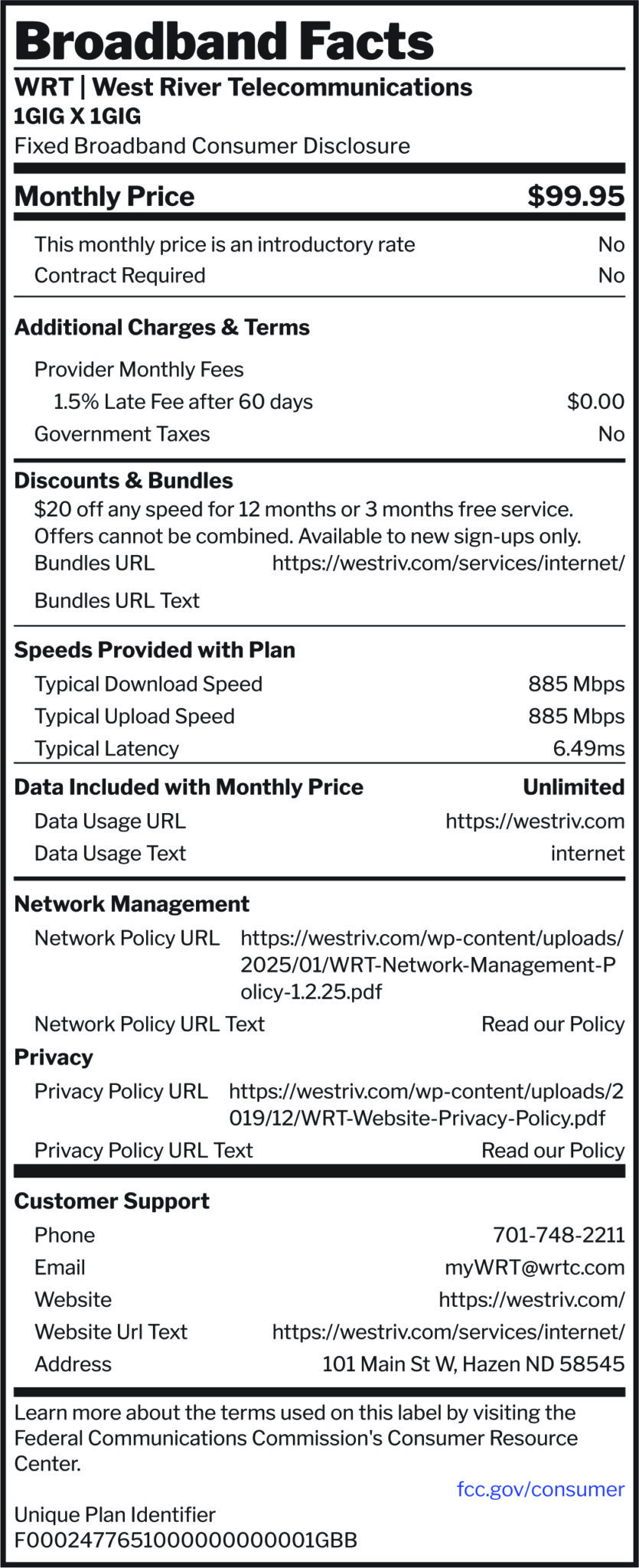 North Dakota High-Speed Fiber Internet Service Provider | WRT